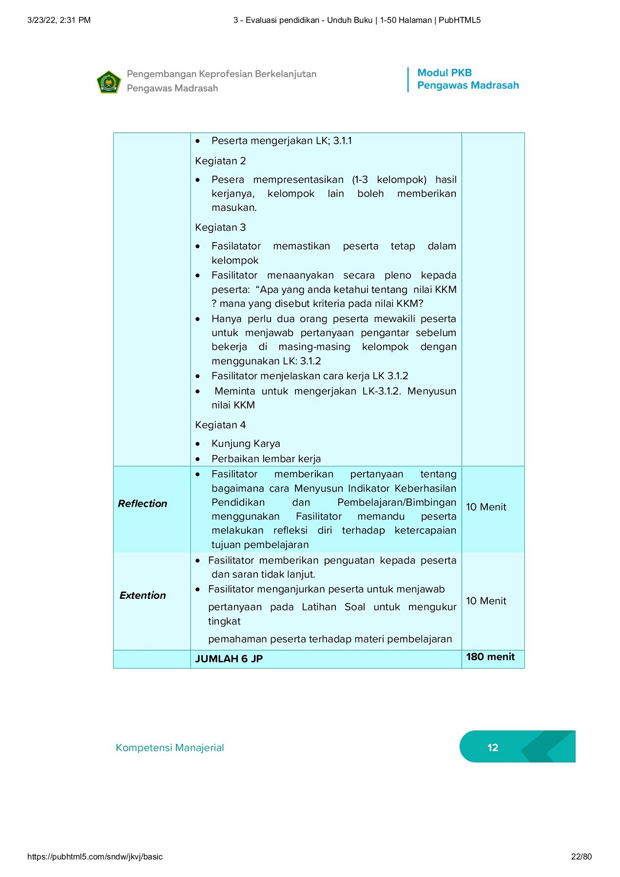 3 - Evaluasi pendidikan - Unduh Buku _ 1-50 Halaman _ PubHTML5 - Nurul Hidayah - Page 22 | Flip ...