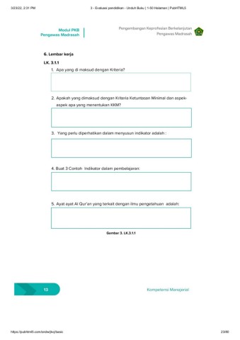 3 - Evaluasi pendidikan - Unduh Buku _ 1-50 Halaman _ PubHTML5 - Nurul Hidayah - Page 23 | Flip ...