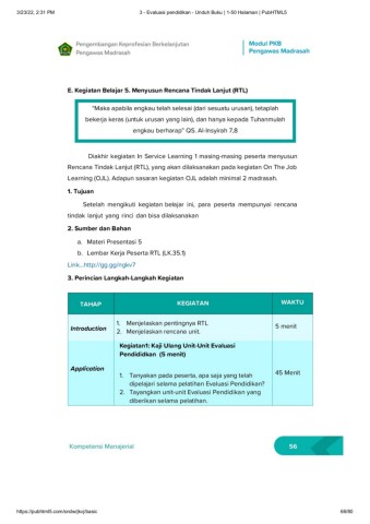 3 - Evaluasi pendidikan - Unduh Buku _ 1-50 Halaman _ PubHTML5 - Nurul Hidayah - Page 66 | Flip ...