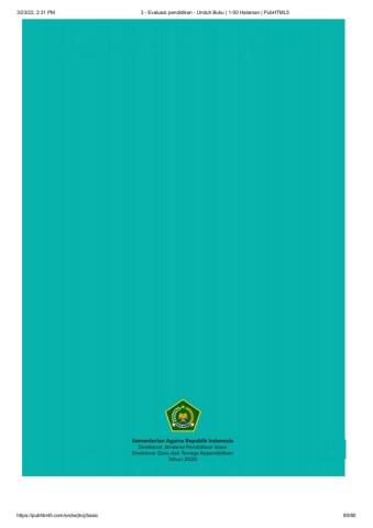3 - Evaluasi pendidikan - Unduh Buku _ 1-50 Halaman _ PubHTML5 - Nurul Hidayah - Page 80 | Flip ...