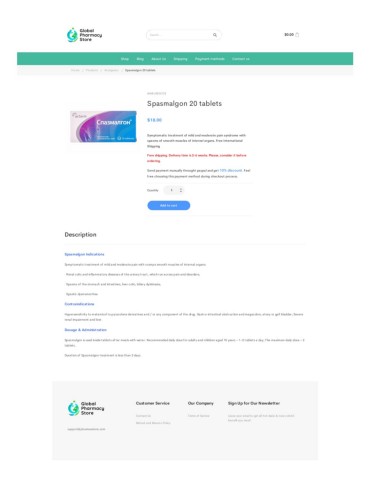 Spasmalgon 20 tablets