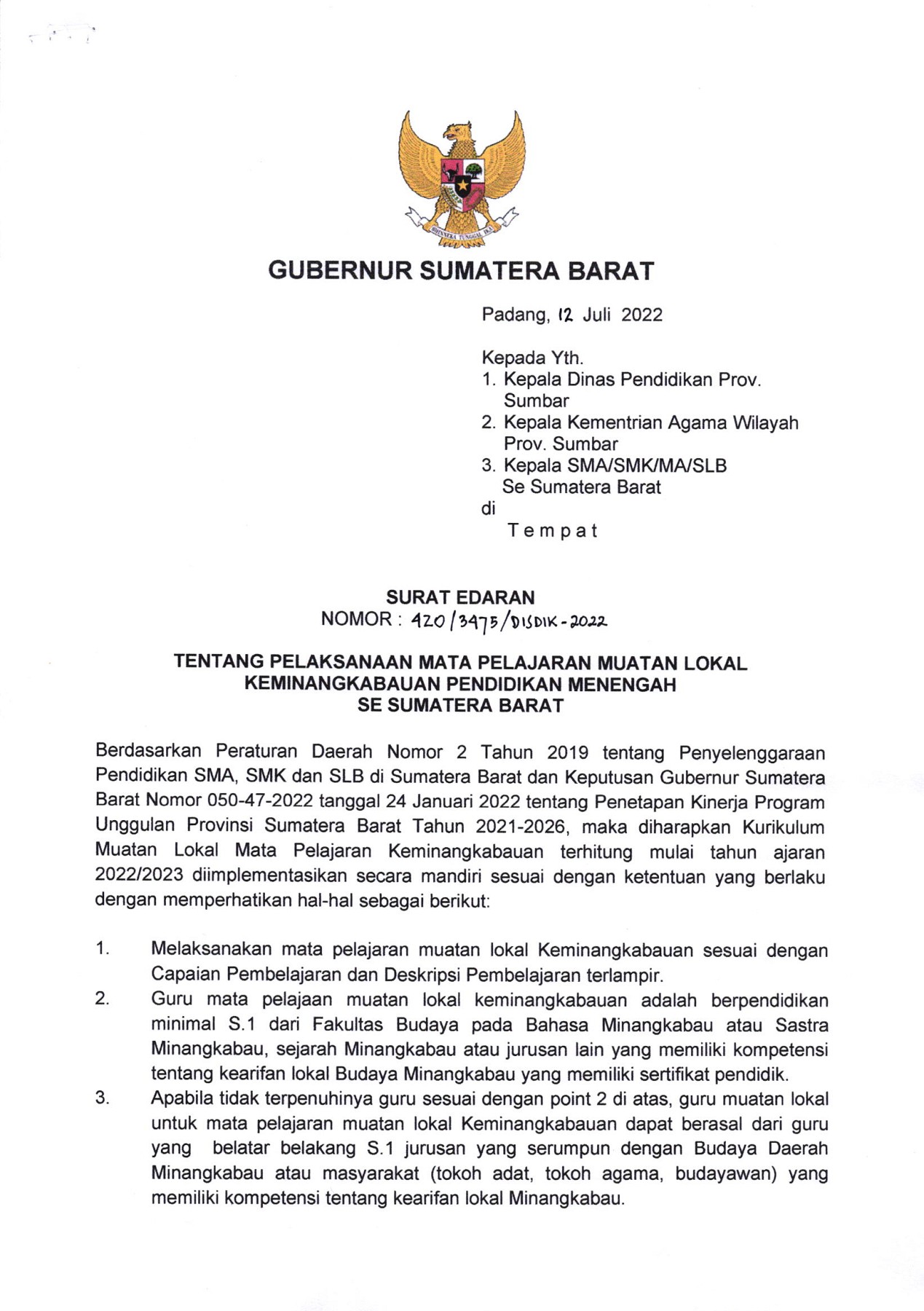 SE Mapel Mulok Keminangkabauan Dikmen - MAJID S.Pd.I - Kaca 1 - 14 ...