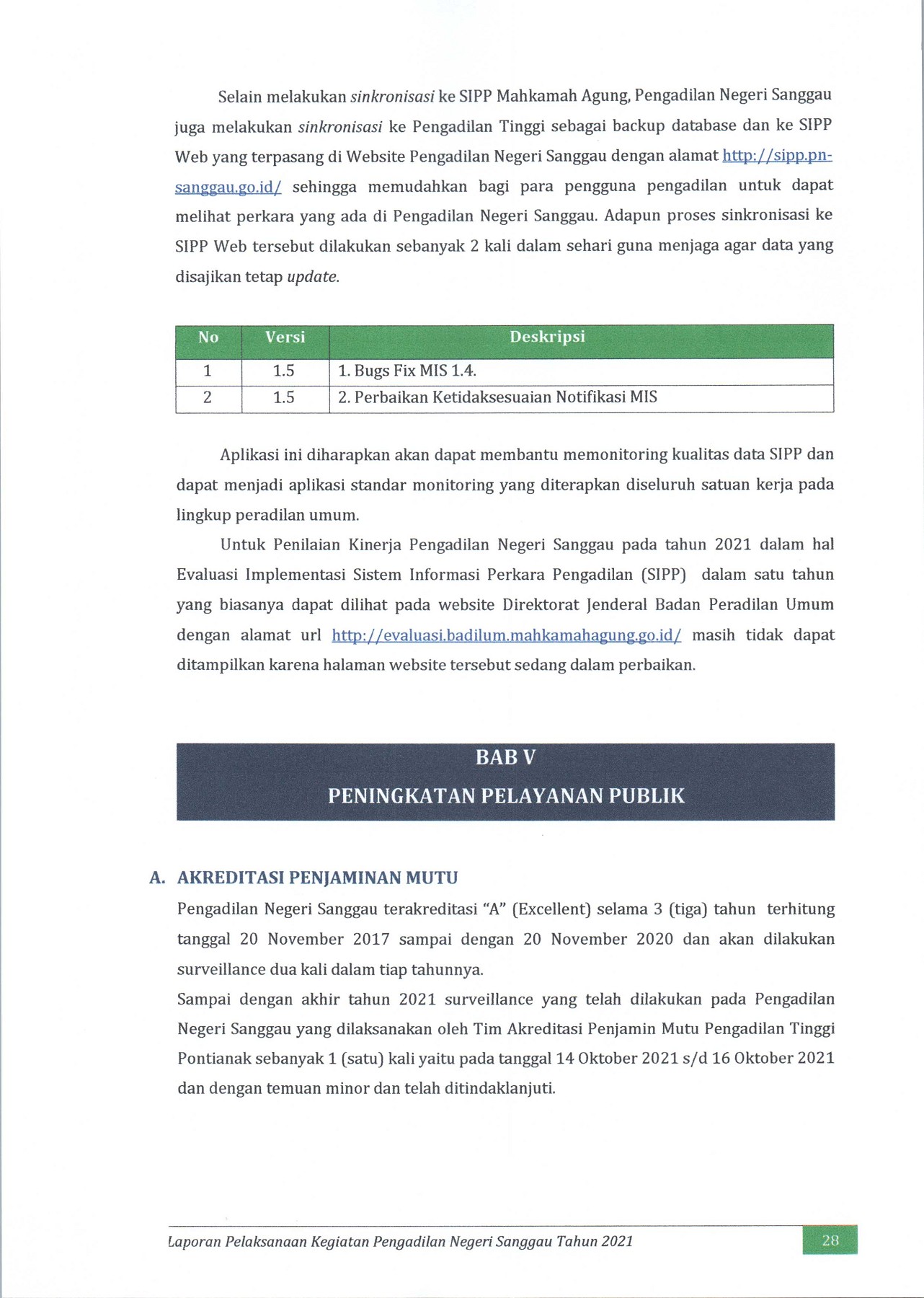 Laporan Pelaksanaan Kegiatan Tahun 2021 - hartonobihat - Kaca 38 | PDF Online | PubHTML5