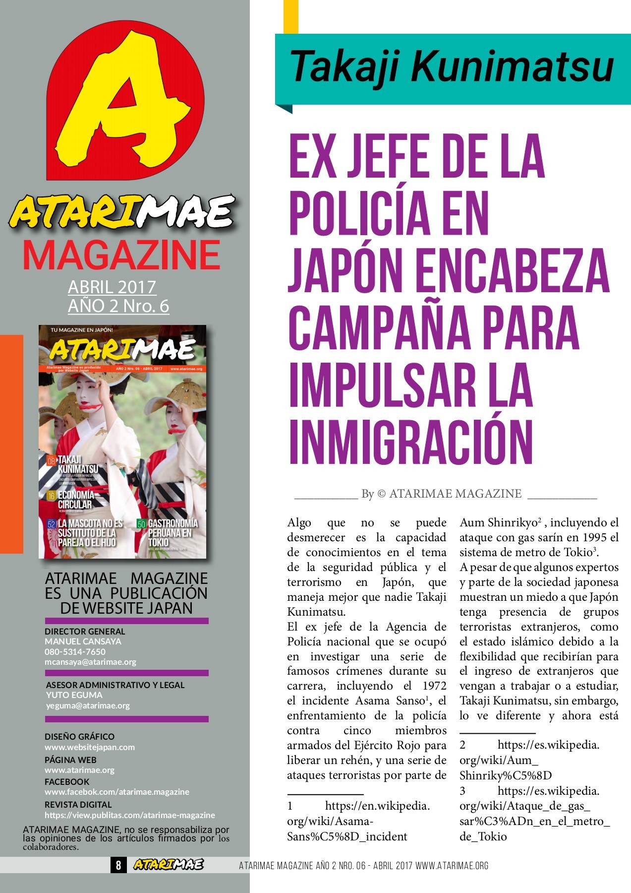 Atarimae Magazine - Abril 2017 - mcansaya - Página 8 | Flip PDF en ...