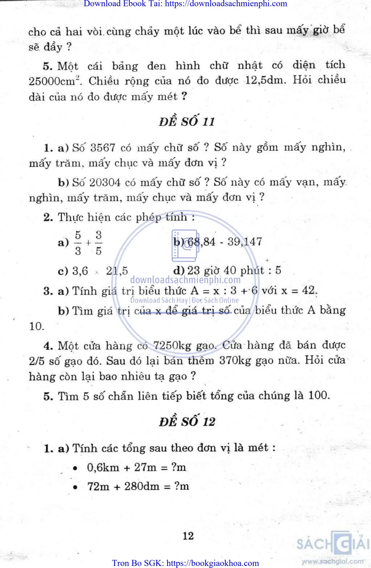 56 Bo de Toan luyen thi het bac Tieu hoc - THƯ VIỆN ĐIỆN TỬ HIỆU ỨNG ...