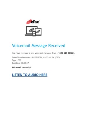Voicemail Message Received - nylepu - Page 1 - 1 | Flip PDF Online | PubHTML5