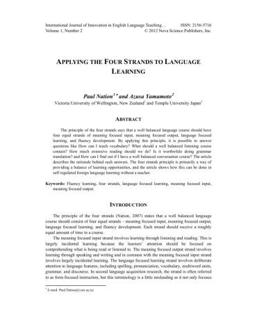 Four-strands - doboloy794 - Page 1 - 15 | Flip PDF Online | PubHTML5