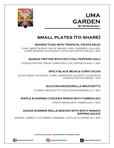 UMA GARDEN MENU (COMPLETE) - mywarunggroup - Page 1 - 15 | Flip PDF ...