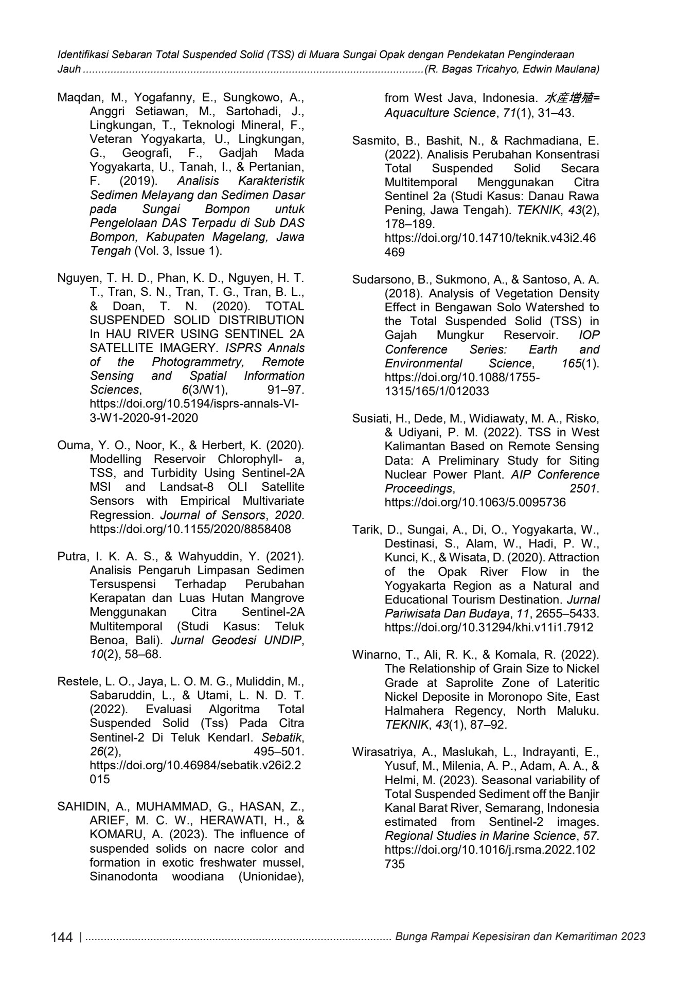 Bunga Rampai Kepesisiran dan Kemaritiman 2023 - Parangtritis ...