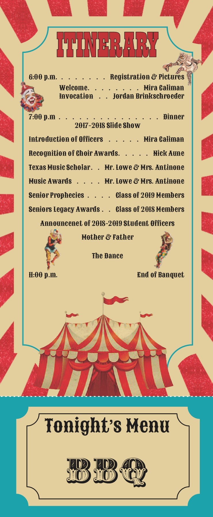 Banquet Program Card - rabey.mark - Page 1 - 2 | Flip PDF Online | PubHTML5