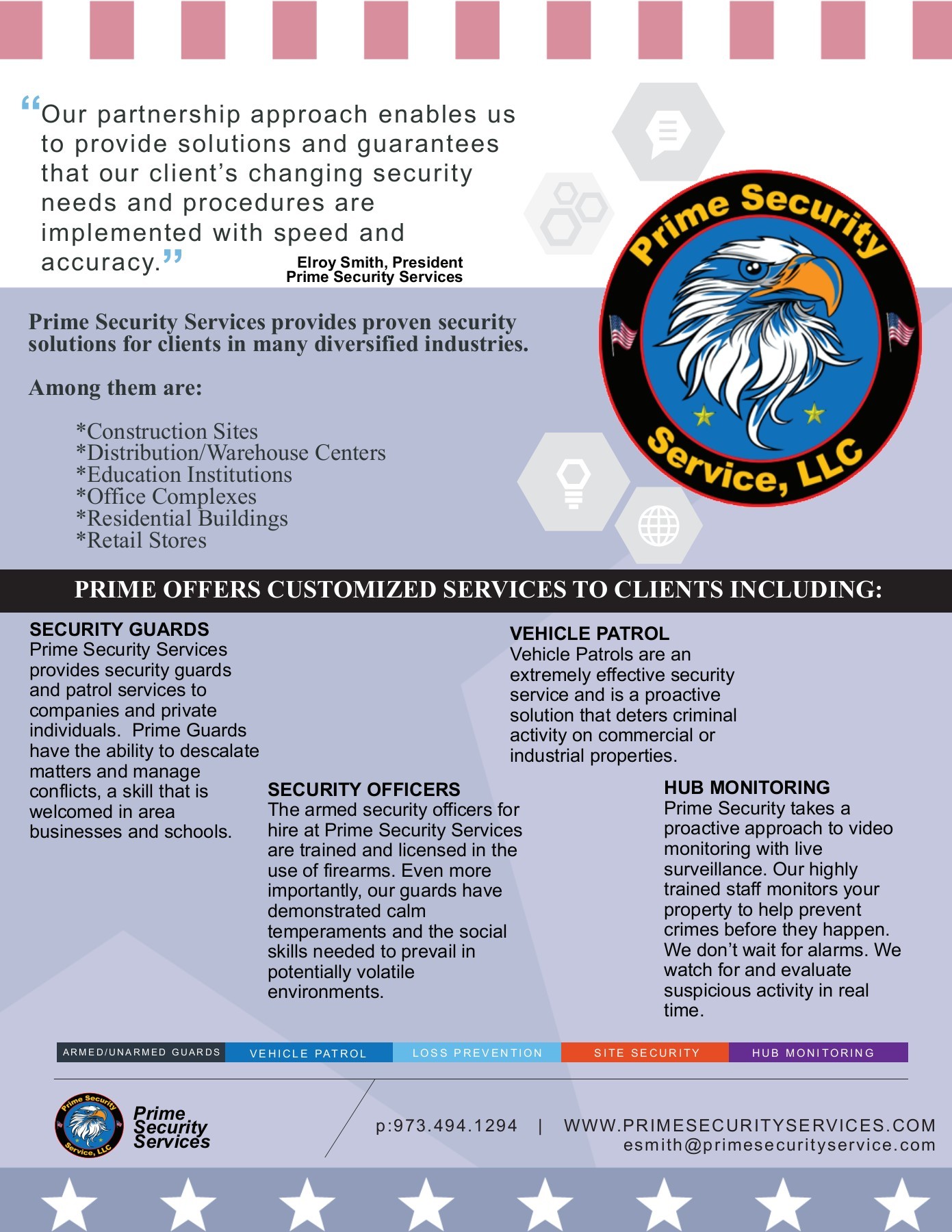 Prime Security Service - OneSheet of Services - Sword and Spear Consulting Group - Page 1 - 1 ...
