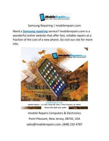 Samsung Repairing | Imobilerepairs.com