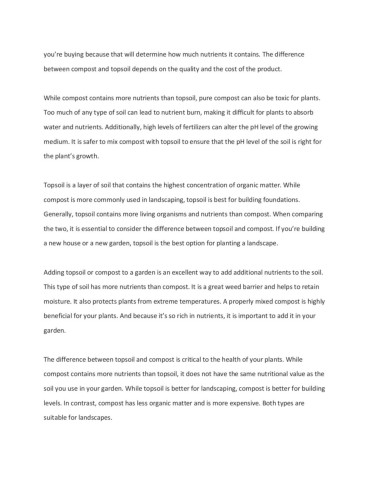 The Difference Between Topsoil and Compost - Florida Soil Builders ...