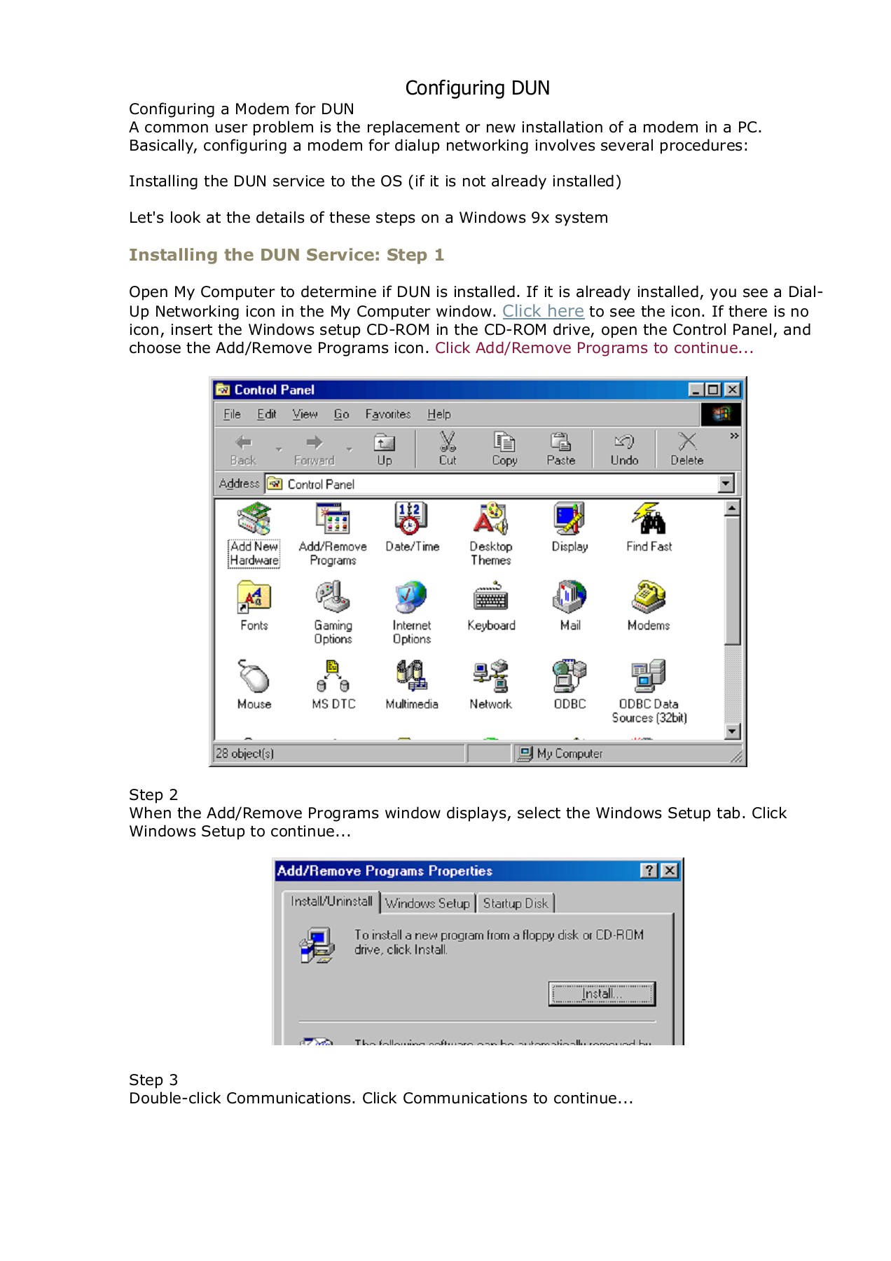 Configuring DUN - accmelibrary - Page 1 - 14 | Flip PDF Online | PubHTML5