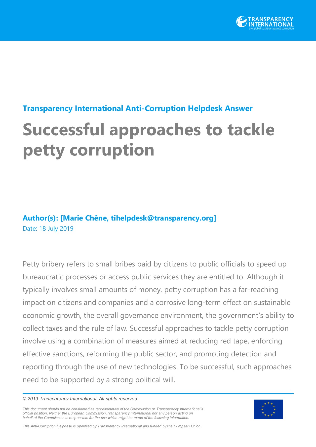 Fighting-petty-corruption-2019 - accmelibrary - Page 1 - 12 | Flip PDF ...