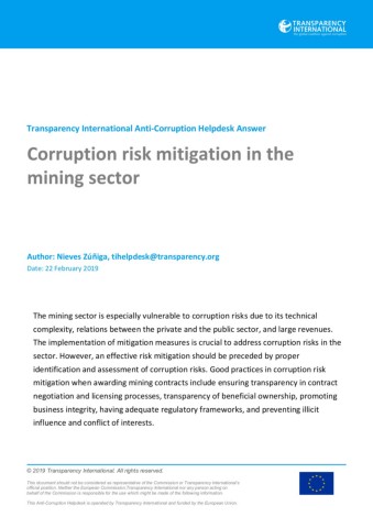 Corruption-risk-mitigation-mining-sector-2019