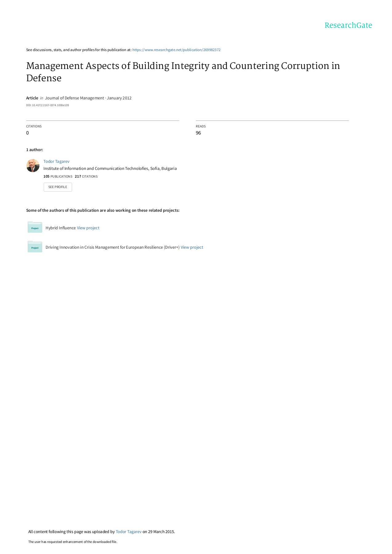 building-integrity-and-countering-corruption - accmelibrary - Page 1 ...