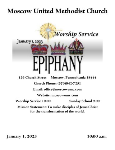 010123 Digital Bulletin with communion Epiphany Sunday