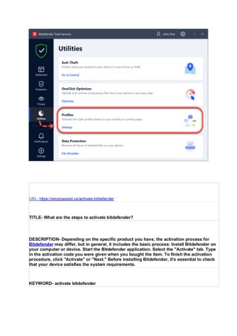 What are the steps to activate bitdefender? - Luna Fallon - Page 1 - 1 ...