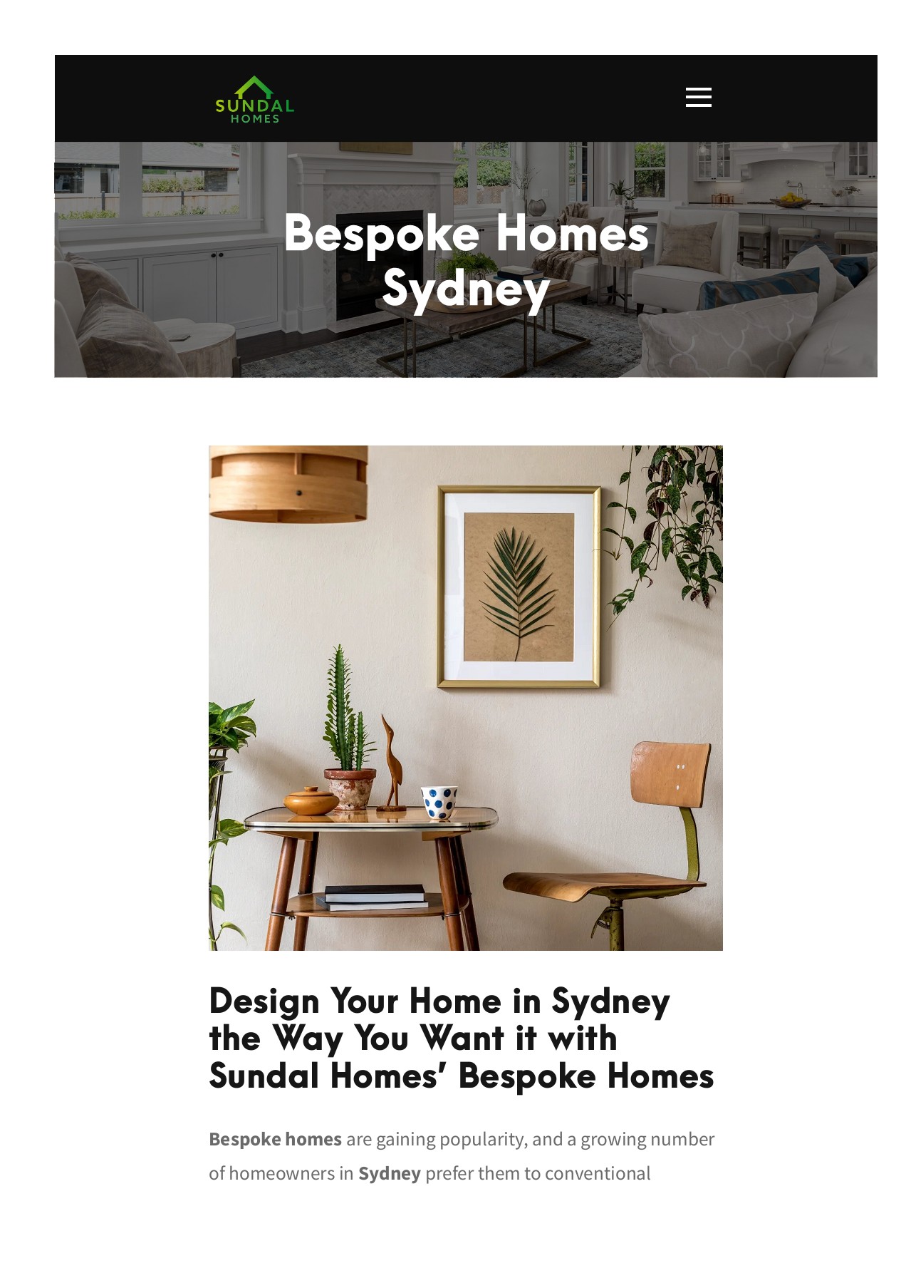 Bespoke Homes Sydney - Sundal Homes - Page 1 - 7 | Flip PDF Online | PubHTML5