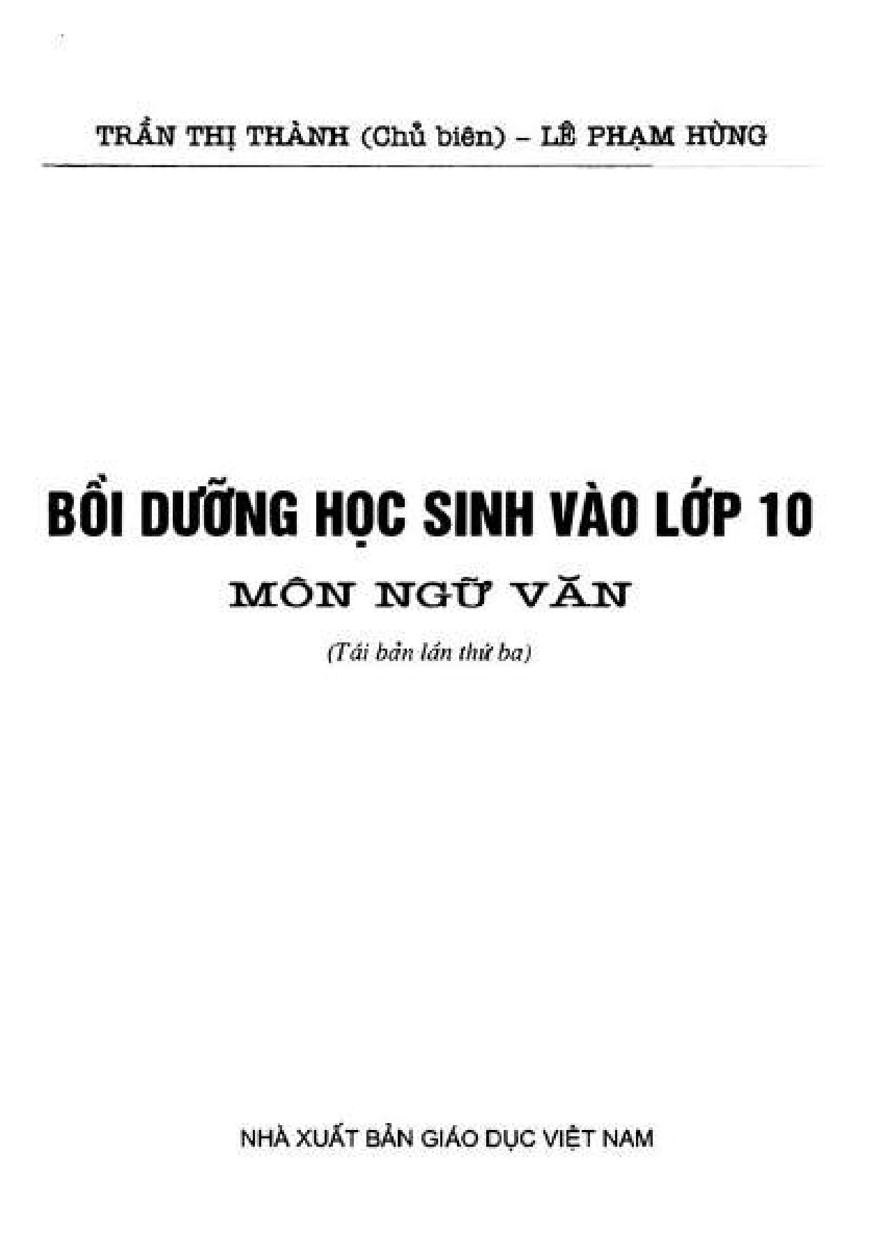 boi-duong-hoc-sinh-vao-lop-10-mon-ngu-van - Vinh Nguyễn - Trang 1 - 152 ...