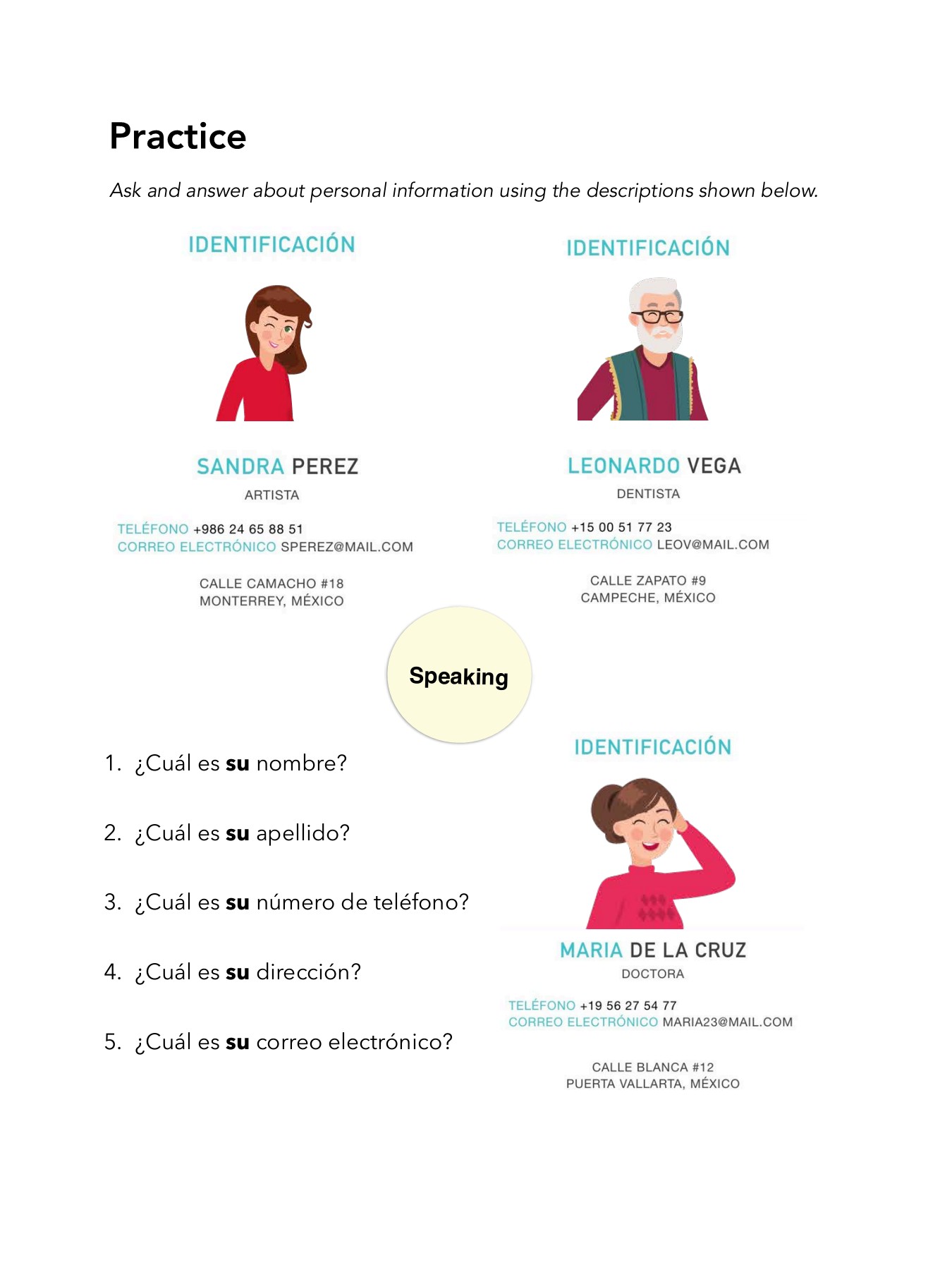 Introduction to Spanish Conversation for Teenagers - sara - Page 32 ...
