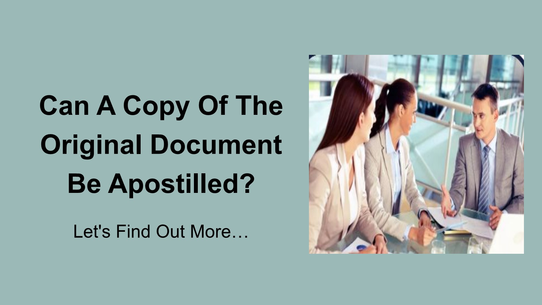 Can A Copy Of The Original Document Be Apostilled? - The Translation ...
