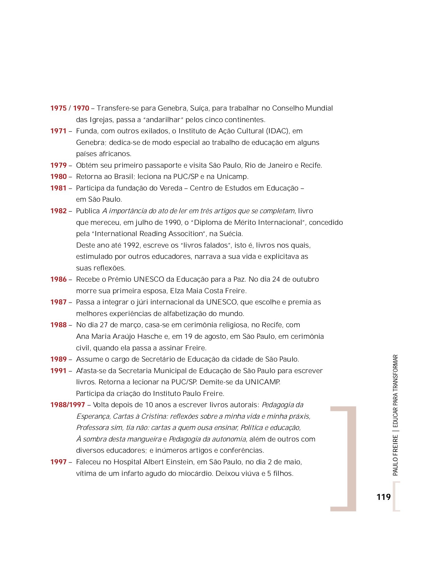 Educar para Transformar - contato - Página 120 | PDF Online | PubHTML5