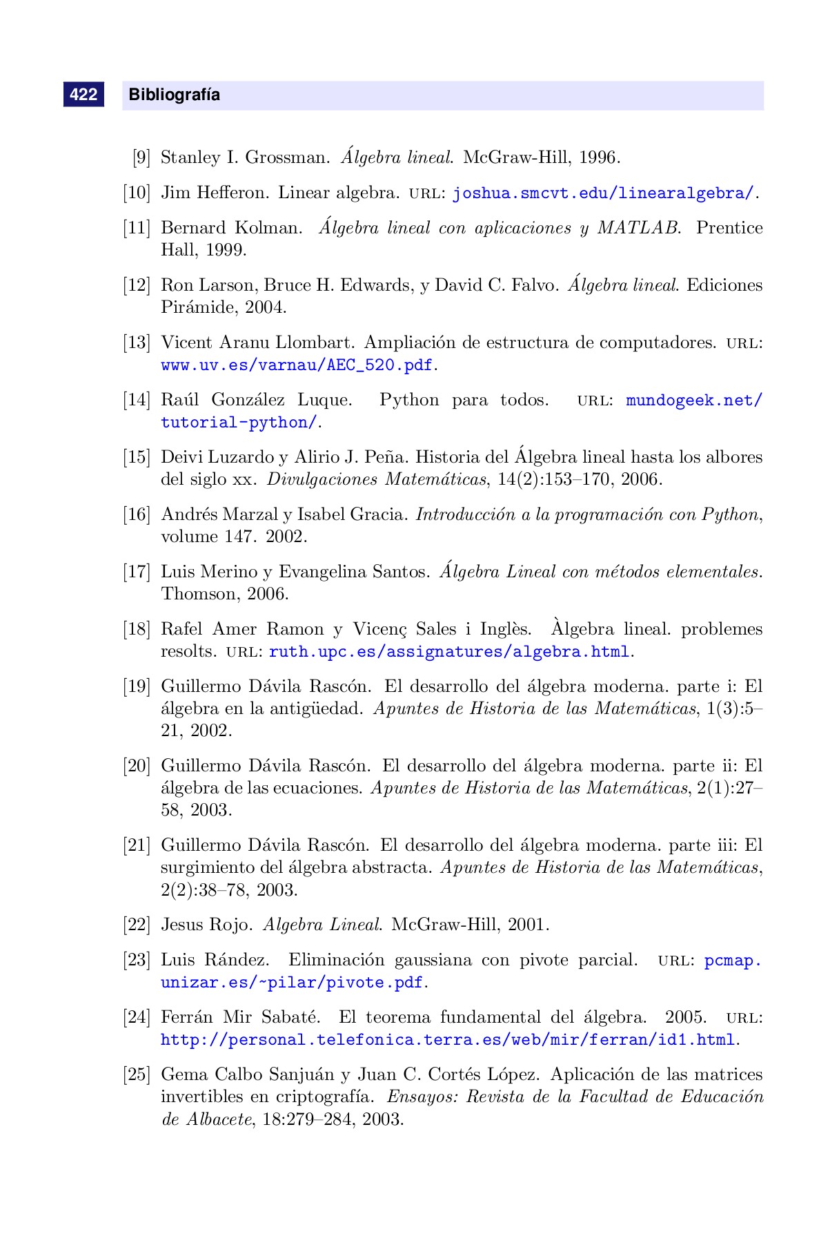 Aranda E. (2013) Algebra lineal con aplicaciones y Python, Primera Edición - veroronquillo1 ...