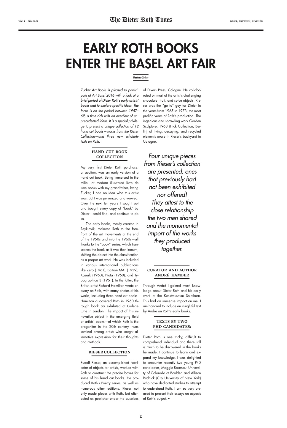 DIeter Roth - From Geometry to Decay - isottameoni - Page 2 | Flip PDF ...