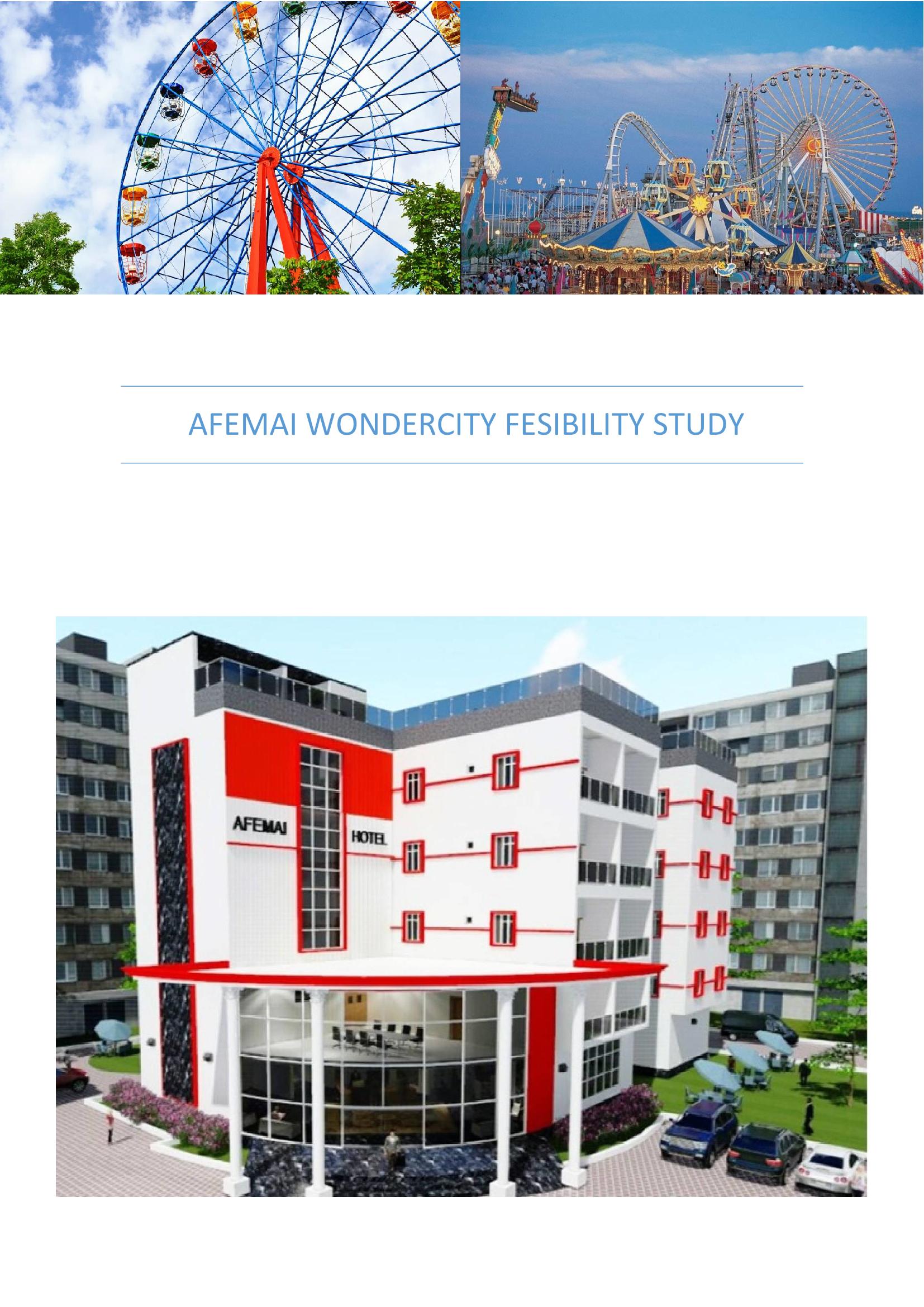 FEASIBILITY STUDY FOR AFENMAI RECREATIONAL CENTRE. GROFIN - serialsets ...