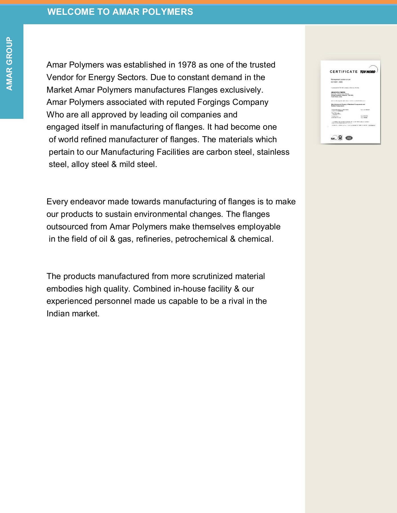 AMARPOLYMER FLANGE CATALOGUE - vijay - Page 2 | Flip PDF Online | PubHTML5