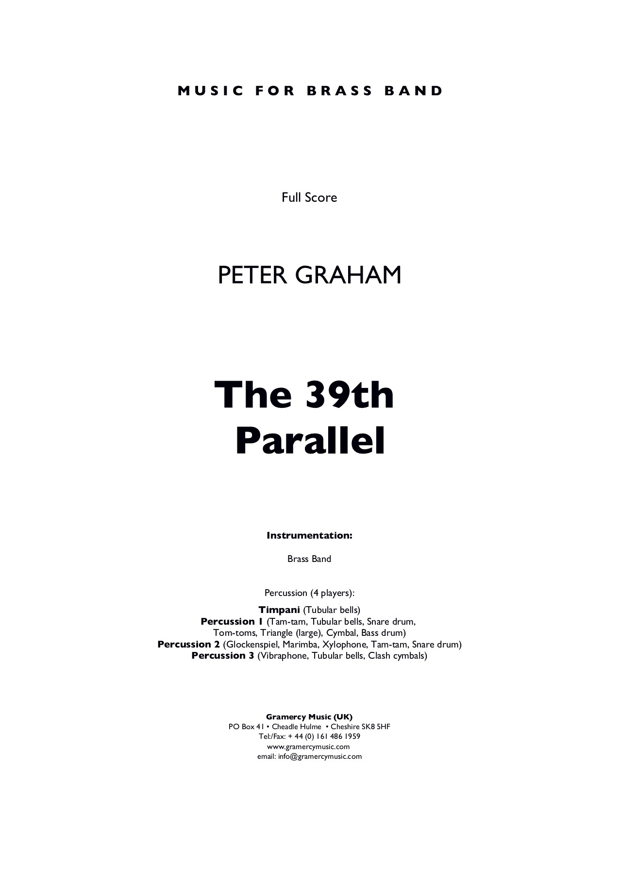 39th paralel score full - bobmcbillen63 - Page 1 - 43 | Flip PDF Online ...