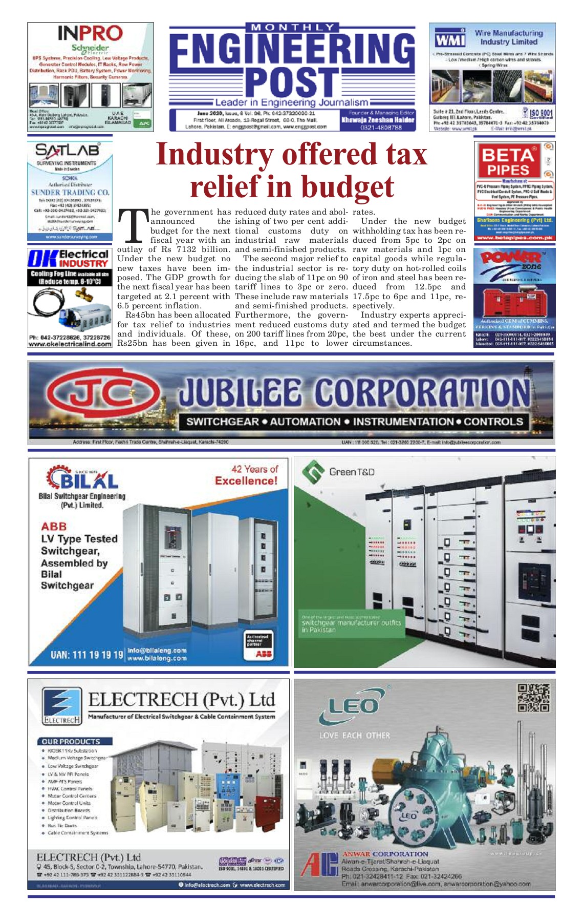 Engineering Post June 2020 - omershah15 - Page 1 - 40 | Flip PDF Online | PubHTML5