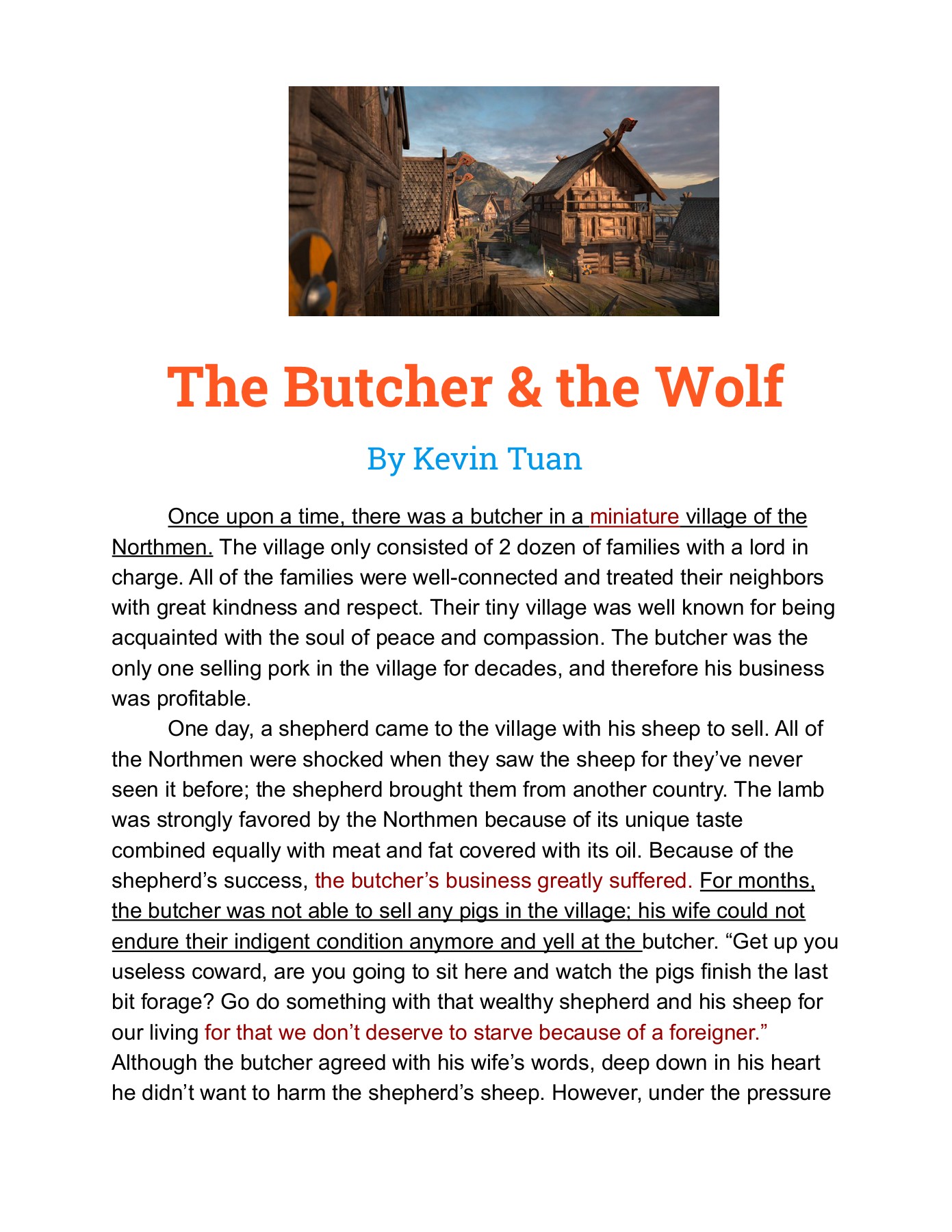 The Butcher and the Wolf - calvintuan69 - Page 1 - 4 | Flip PDF Online | PubHTML5