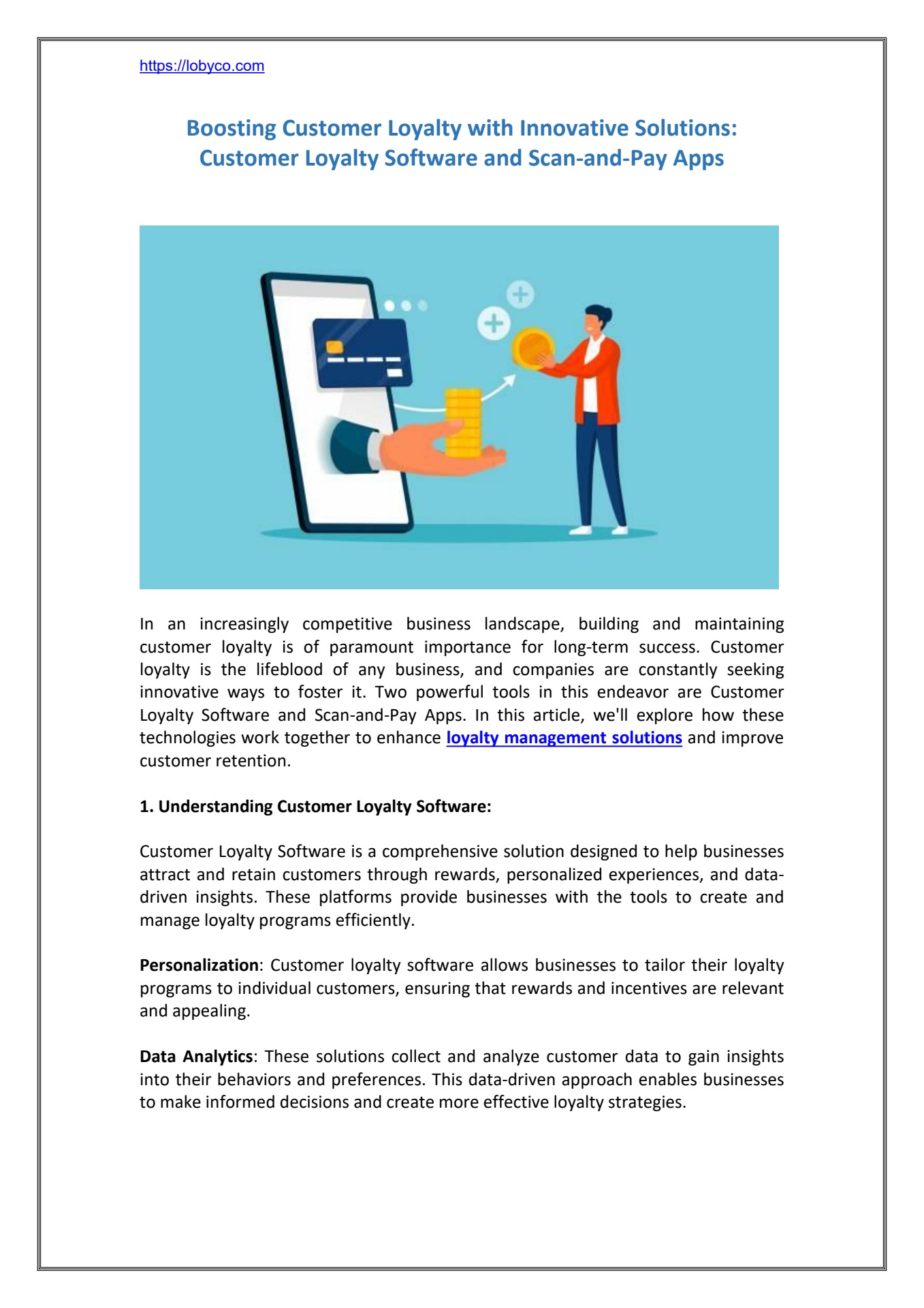 Boosting Customer Loyalty with Innovative Solutions Customer Loyalty ...