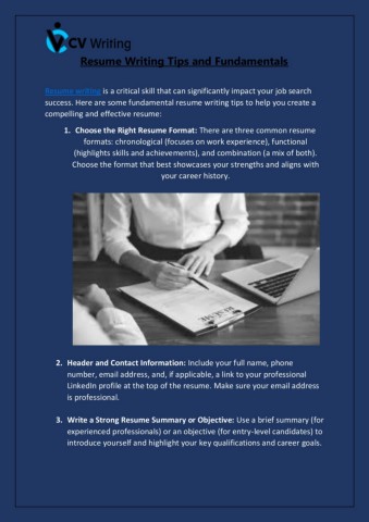 Resume Writing Tips and Fundamentals - Resumewritingmy - Page 1 | Flip ...