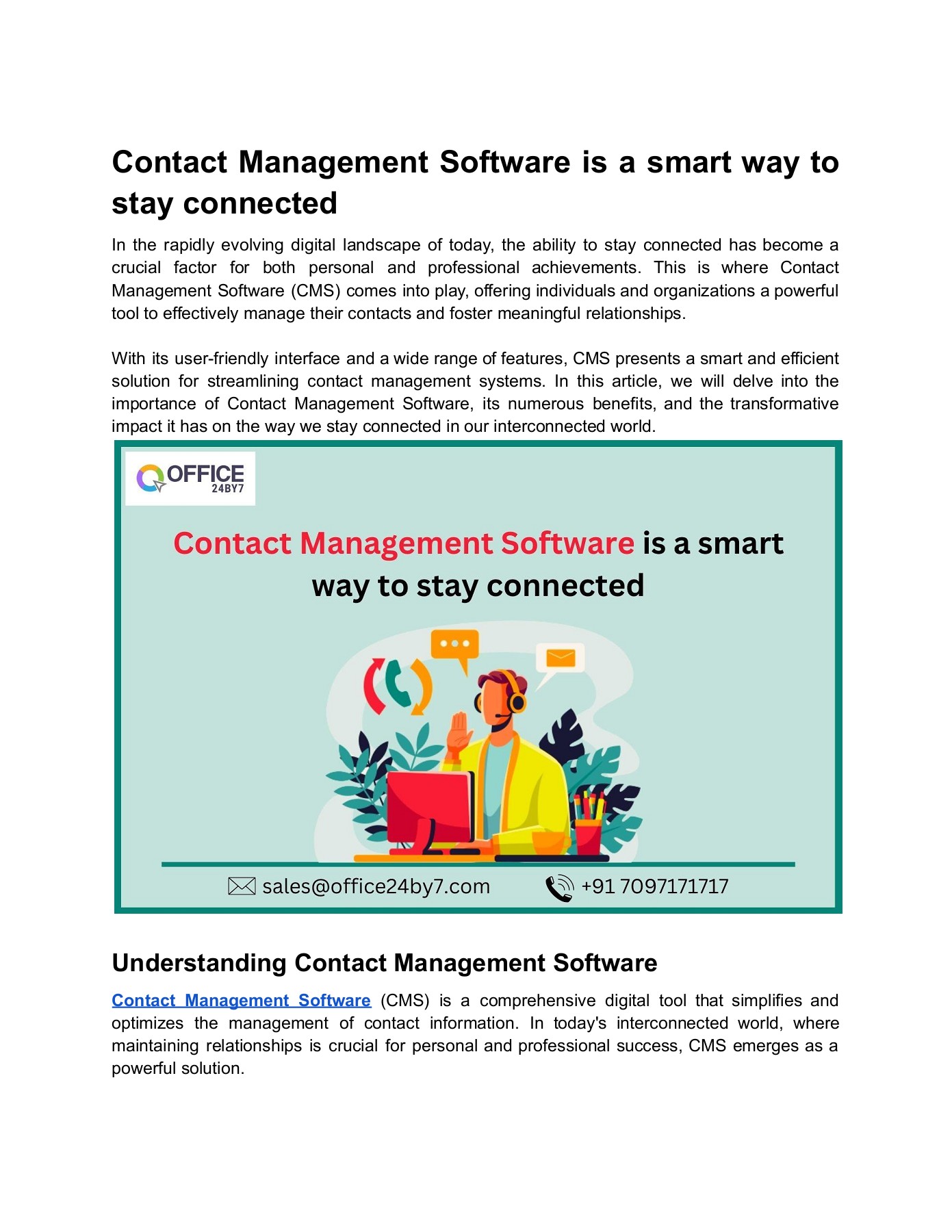 Contact Management Software is a smart way to stay connected ...