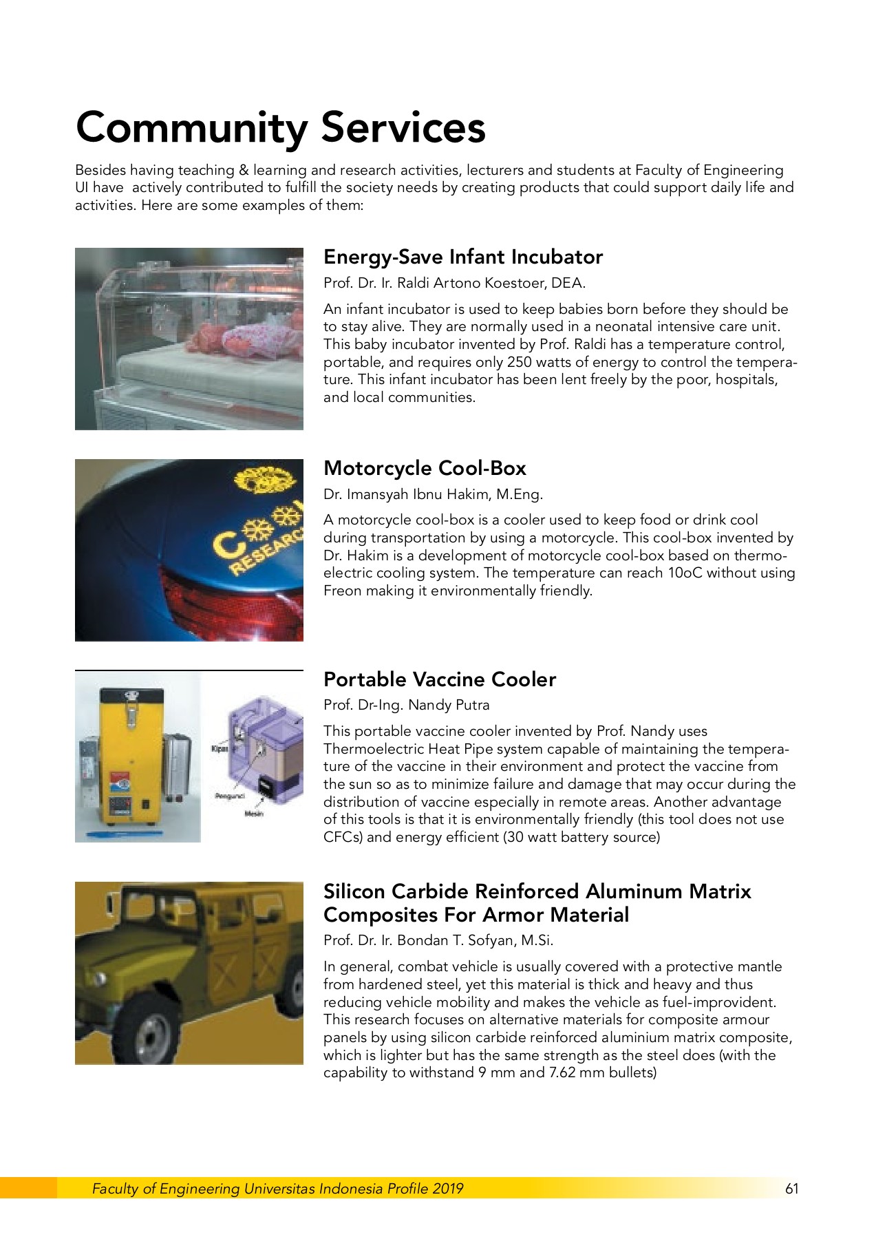 FTUI Profile 2019 - Fakultas Teknik Universitas Indonesia - Page 61 ...