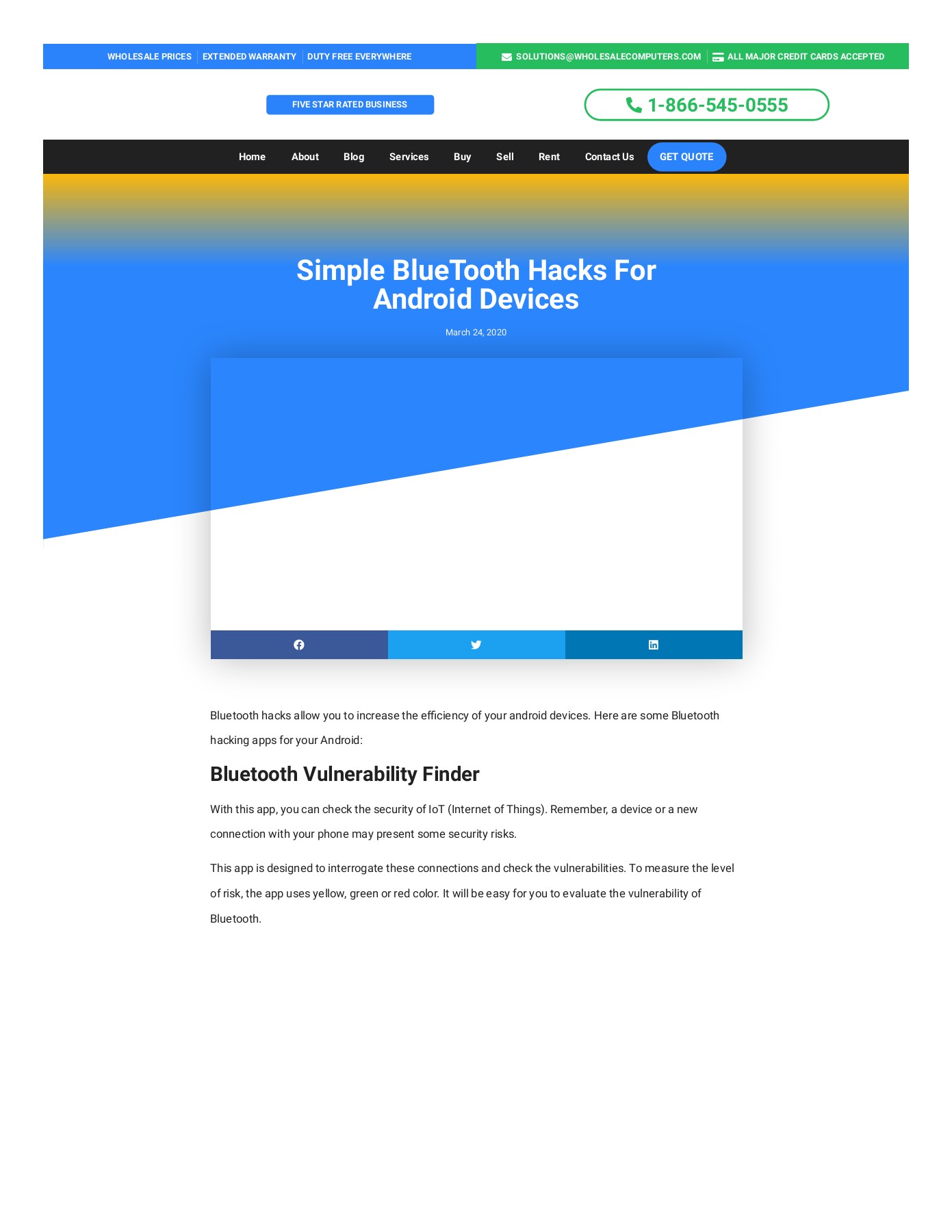 Simple Bluetooth Hacks For Android Devices Wholesale Computers Page 1 3 Flip Pdf Online