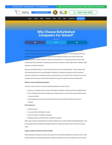 Why Choose Refurbished Computers For School?