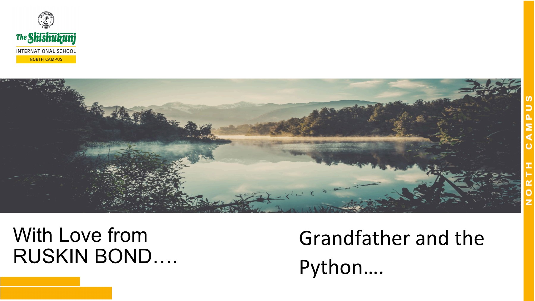 GRANDFATHER AND THE PYTHON - CLASS VIII - Suyash Jalan - Page 1 - 22 ...