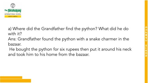 GRANDFATHER AND THE PYTHON - CLASS VIII - Suyash Jalan - Page 11 | Flip ...