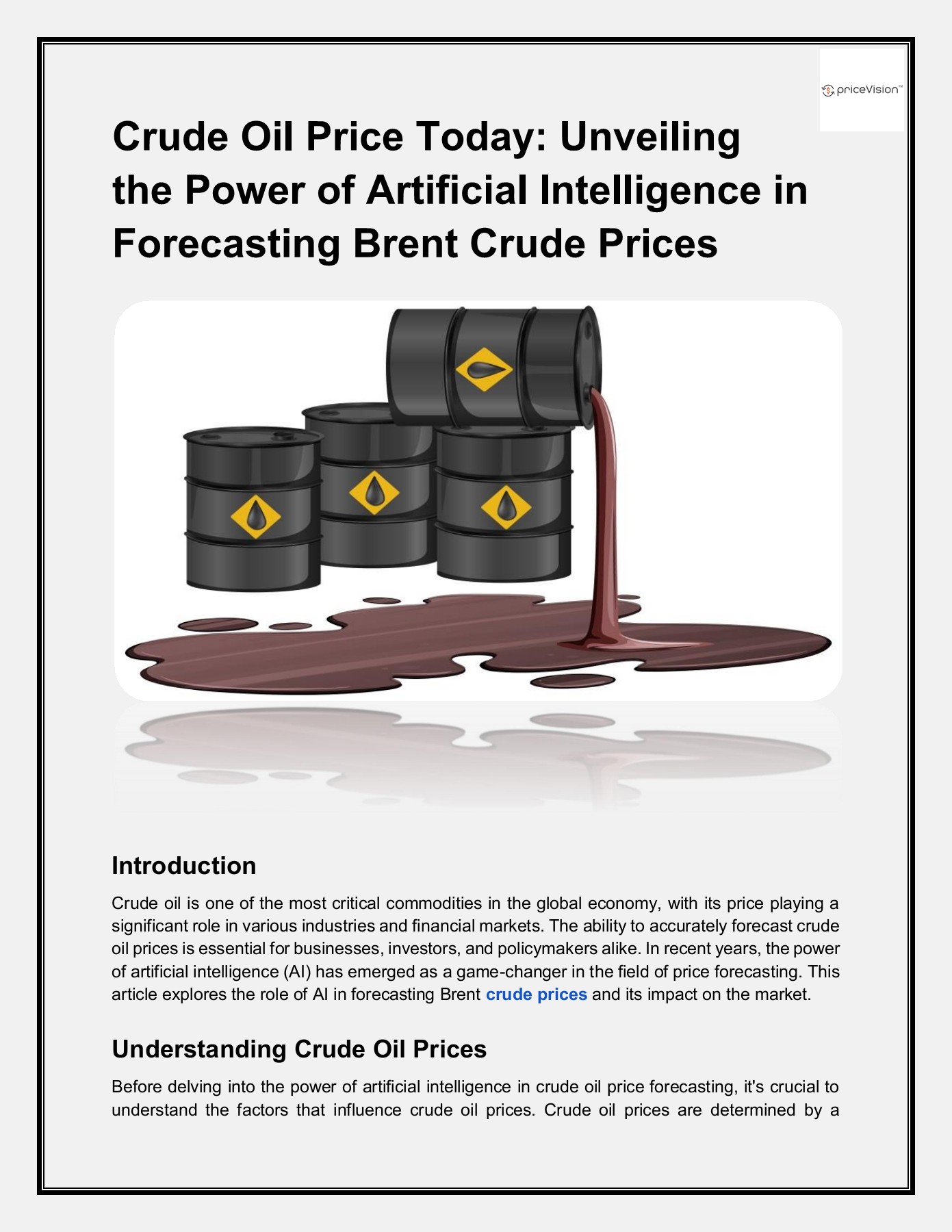 Unveiling the Power of Artificial Intelligence in Forecasting Brent ...