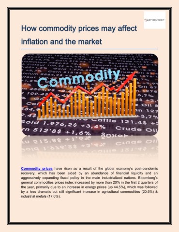 How commodity prices may affect inflation and the market