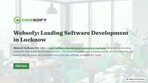 Websofy - Your Trusted Software Development Partner!