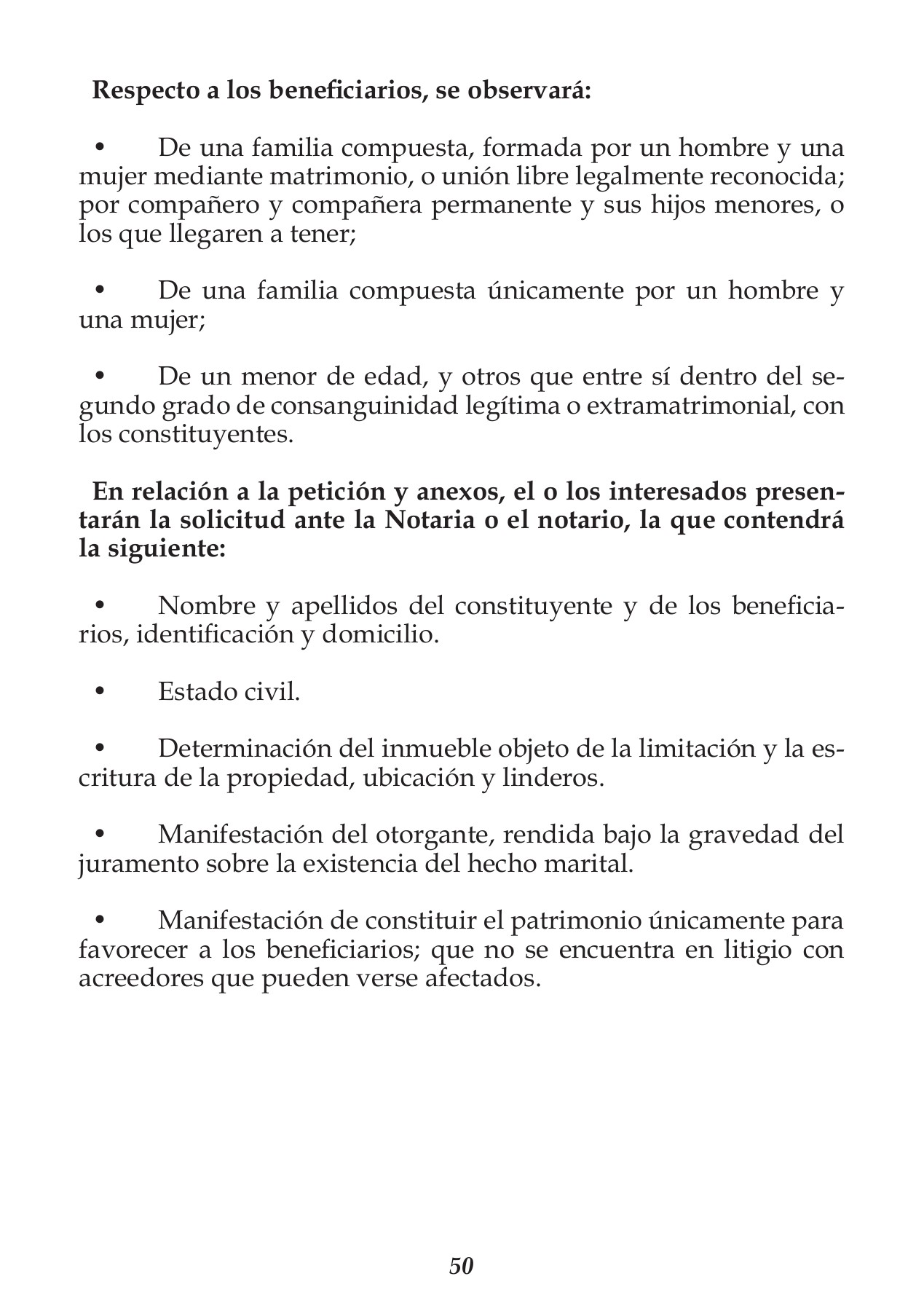 CONSTITUCIÓN DEL PATRIMONIO FAMILIAR EN SEDE NOTARIAL - Editorial Ebooks del Ecuador - Página 50 ...