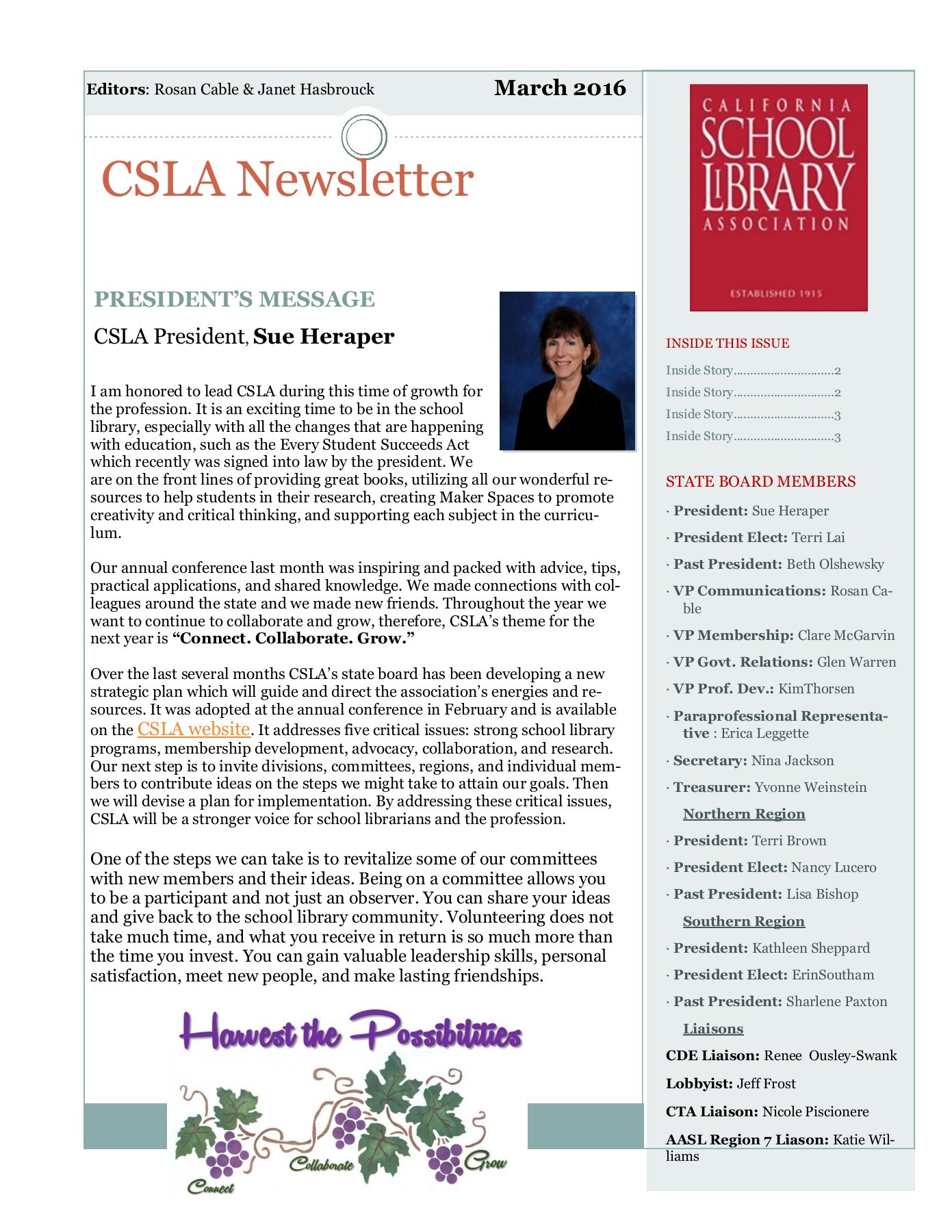 Csla Region Map Csla California School Library Association School