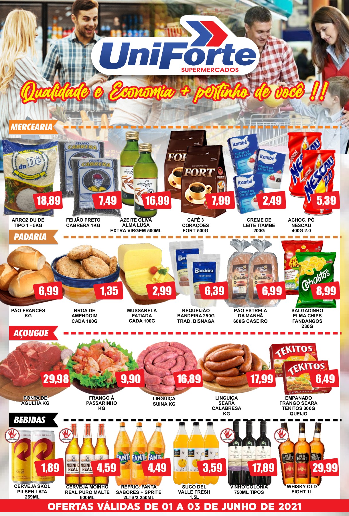 Ofertas UniForte Supermercados de 01 a 03 de Junho de 2021 ...