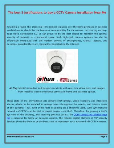 CCTV Camera Installation near me